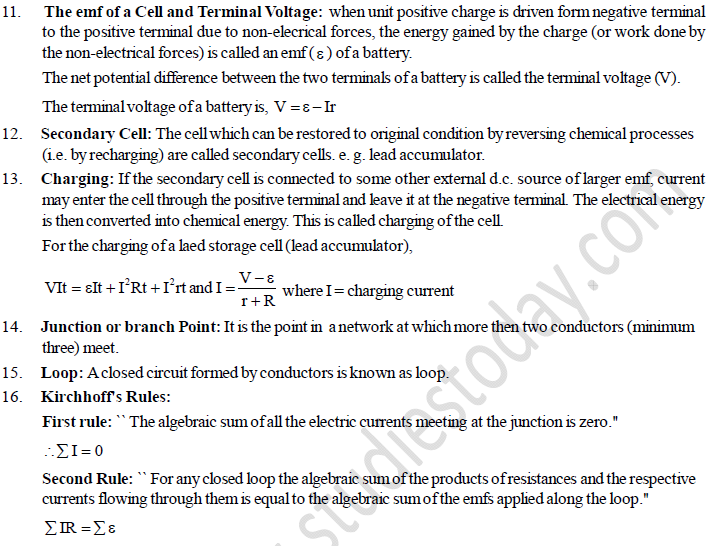 NEET UG Physics Current Electricity MCQs, Multiple Choice Questions